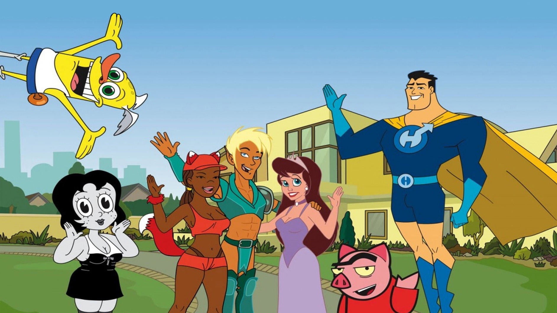 Drawn Together Captain Leslie Hero, Wooldoor Jebediah Sockbat And ...