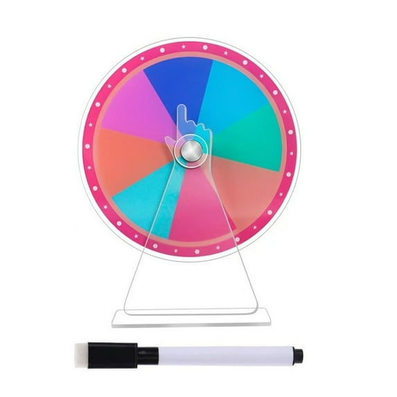 Draws Rotating Wheel Erasable Reusable Fortunes Wheel Tabletop Prize ...