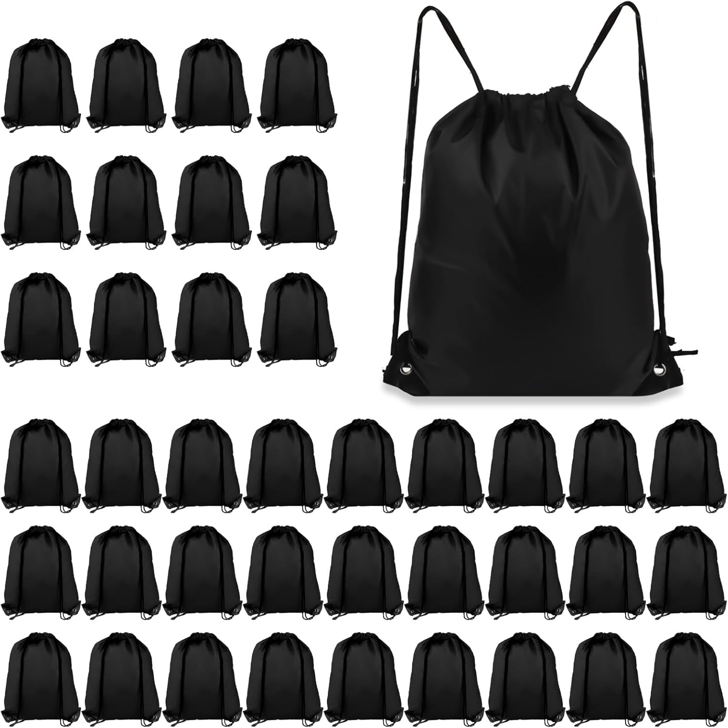 Drawstring Backpack 40Pcs Drawstring Bags, Draw String Back Bag ...