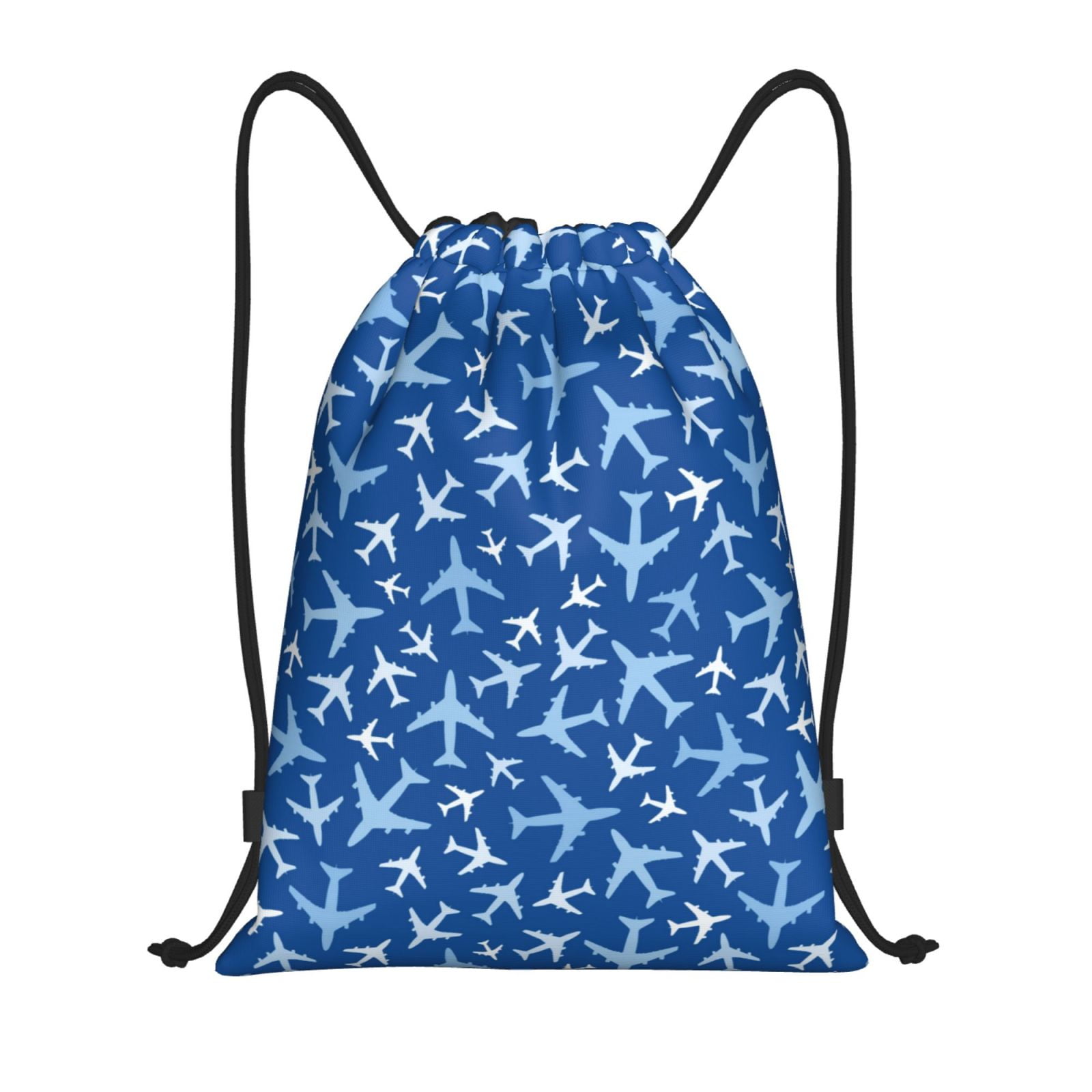 Drawstring Backpack - Airplanes in the Sky Splash Proof Small ...