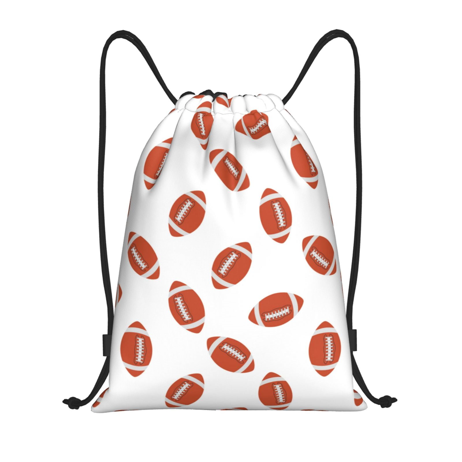 Drawstring Backpack American football white cute Sports Gym Bag for Men ...
