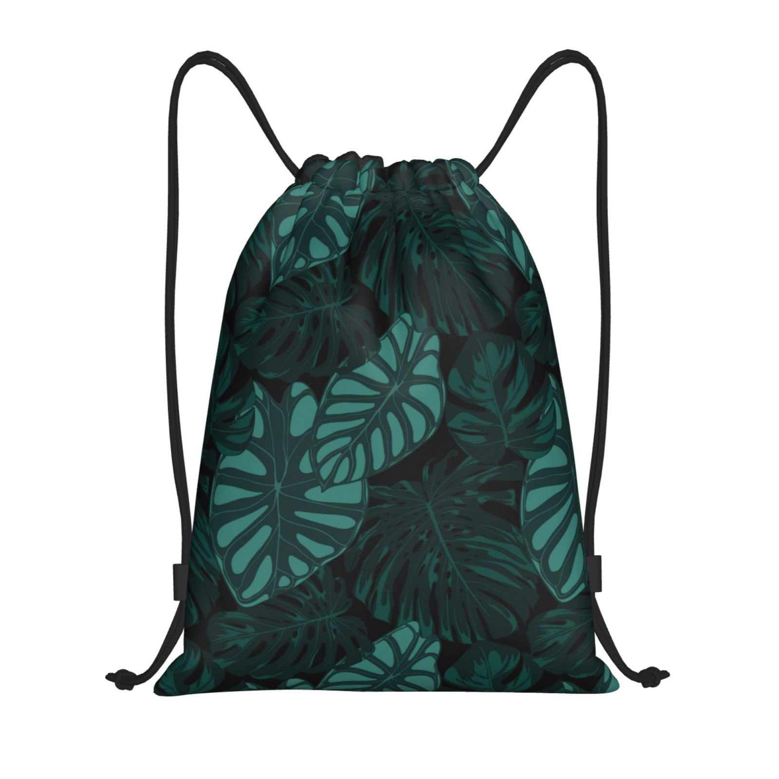 Drawstring Backpack - Banana leaves green_A Cheer Gym Bag for Women Men ...