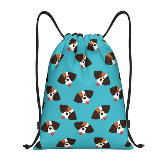 Drawstring Backpack, Beagle Dog puppy cute Light Waterproof Sports Gym ...