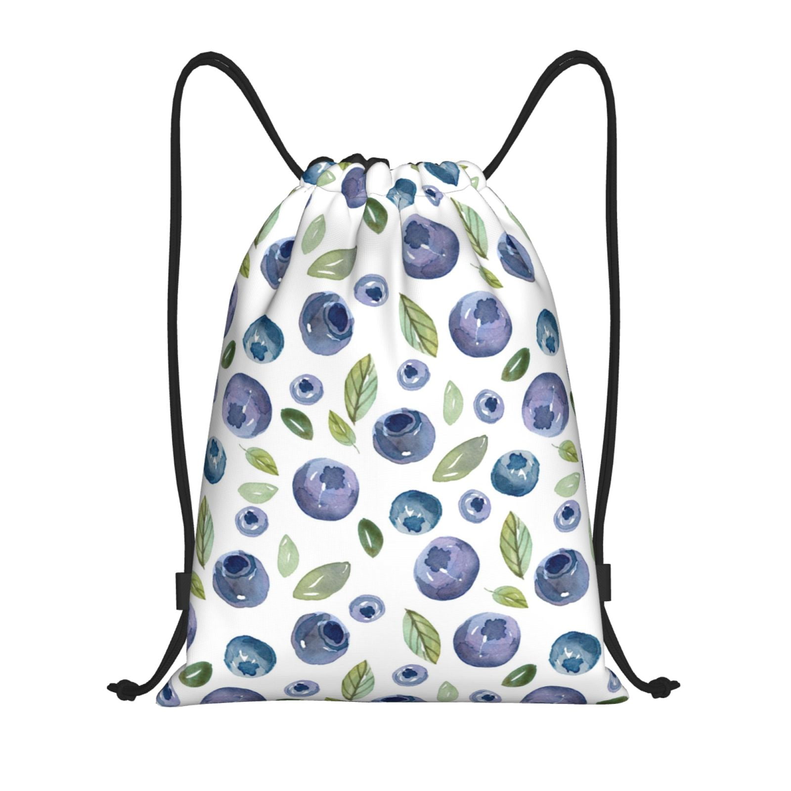 Drawstring Backpack Blueberries funny Sports Gym Bag for Men Women ...