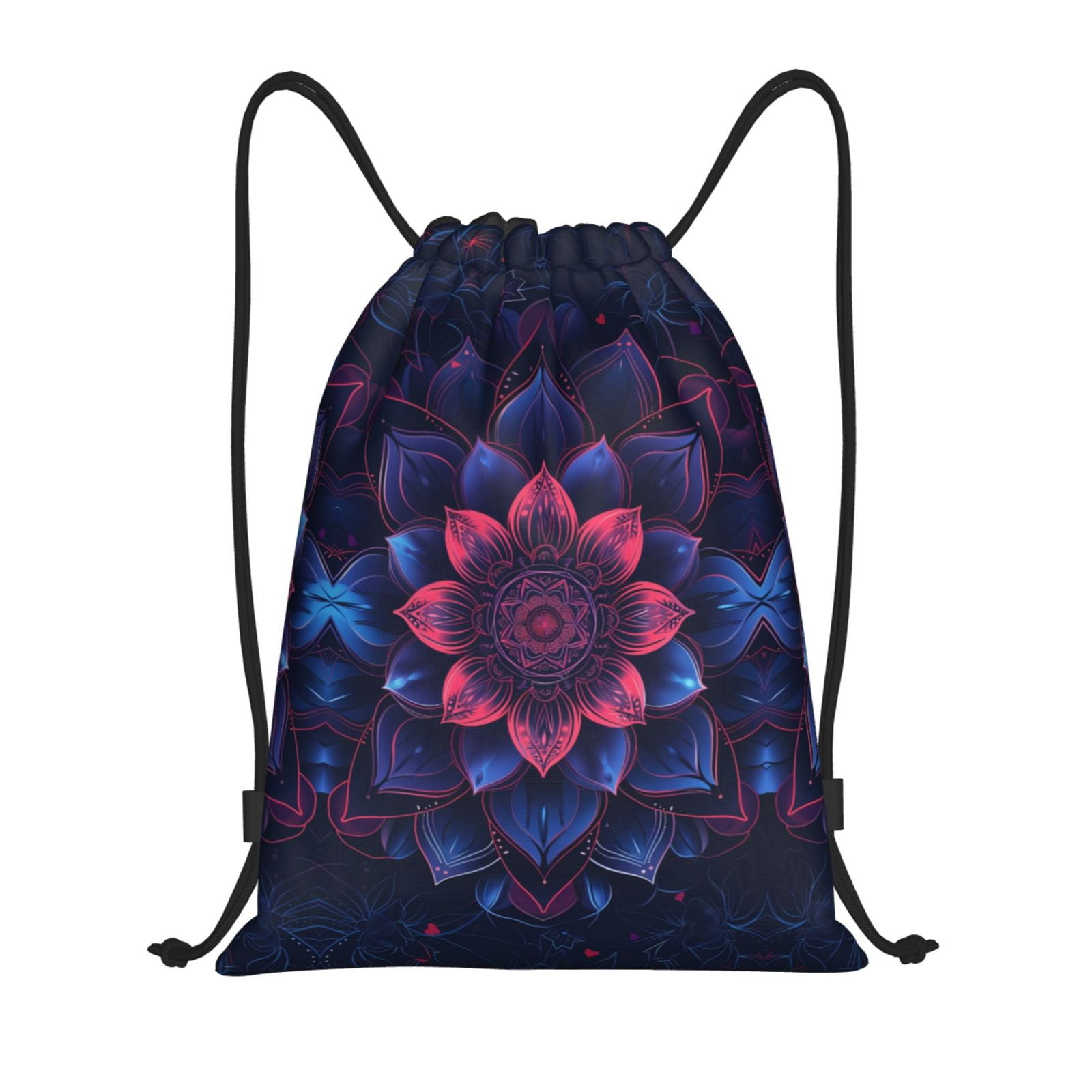 Drawstring Backpack - Bohemian Vintage Pattern Splash Proof Small ...