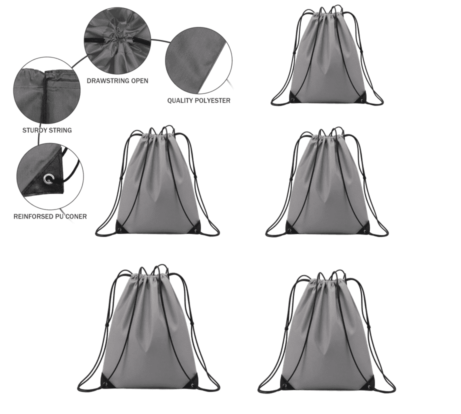 Drawstring Backpack Bulk 1Pcs Draw String Backpack Bags DIY Gym Sports ...