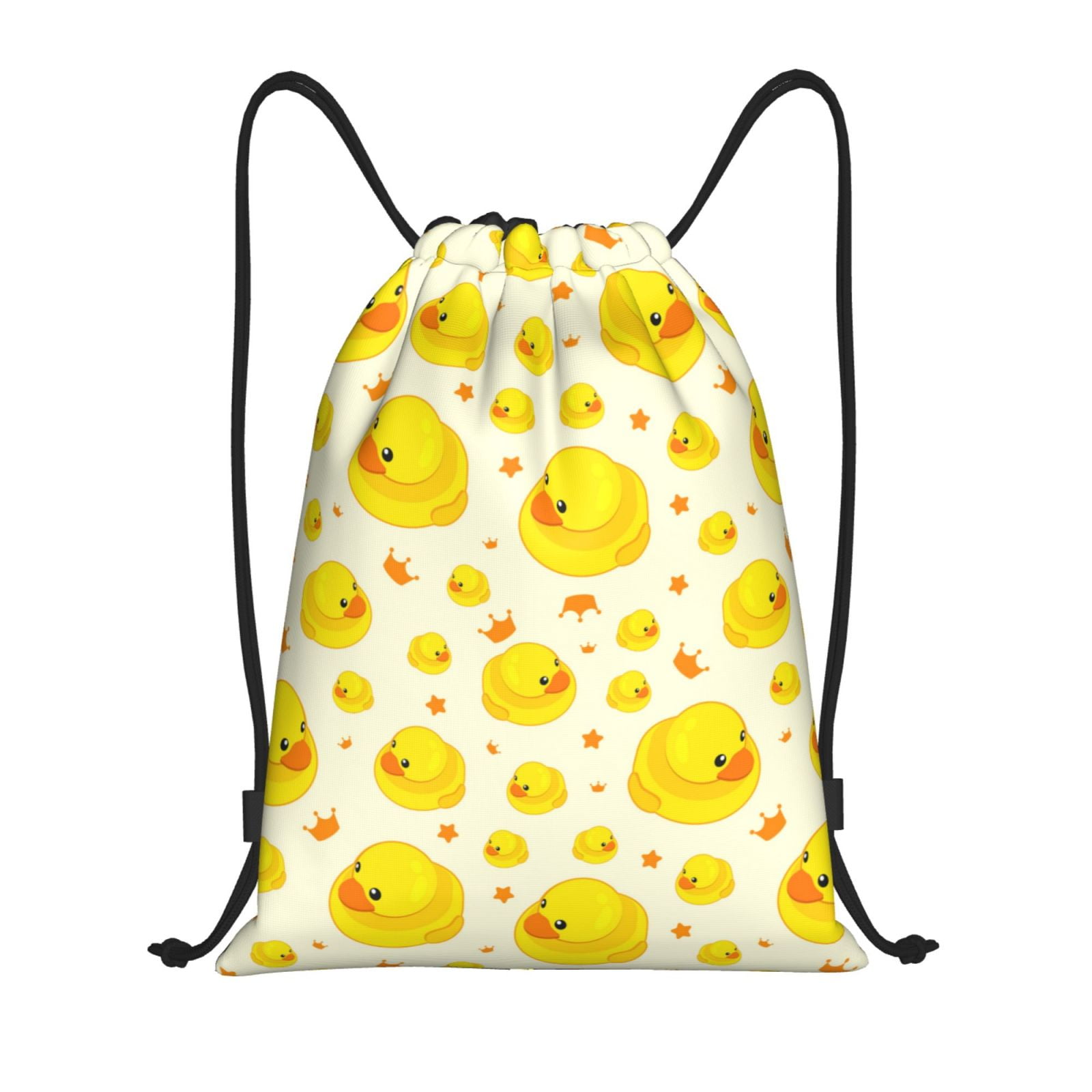 Drawstring Backpack - Classic Cute Duck Cheer Gym Bag for Women Men ...