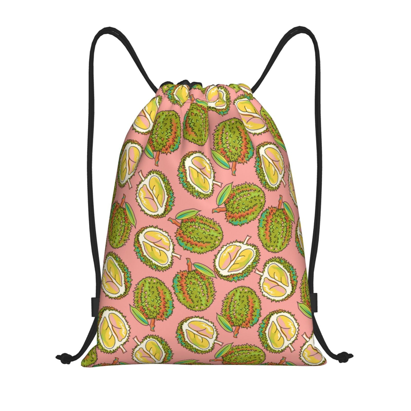 Drawstring Backpack - Colorful Durian Cheer Gym Bag for Women Men ...
