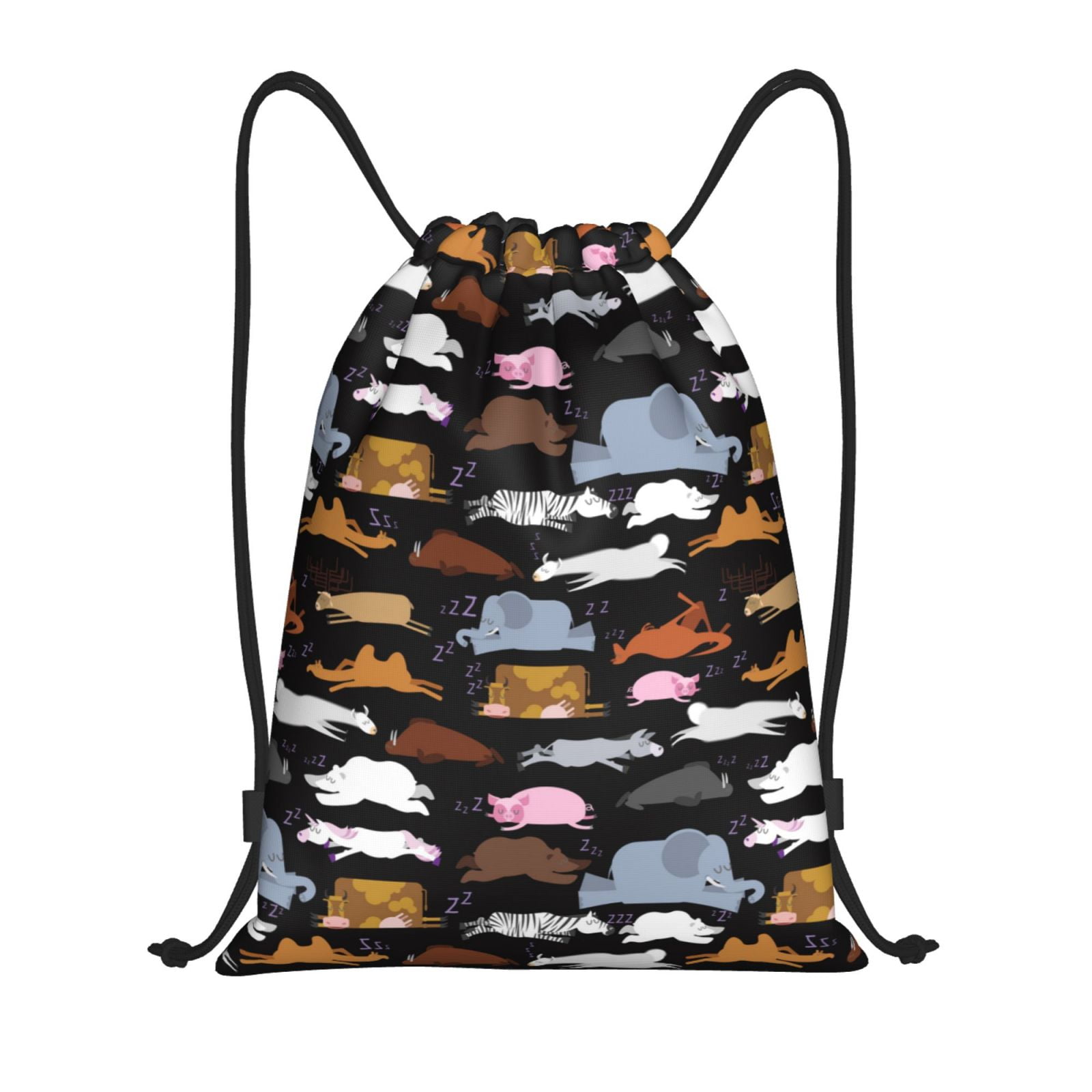 Drawstring Backpack - Colorful donuts_B Cheer Gym Bag for Women Men ...