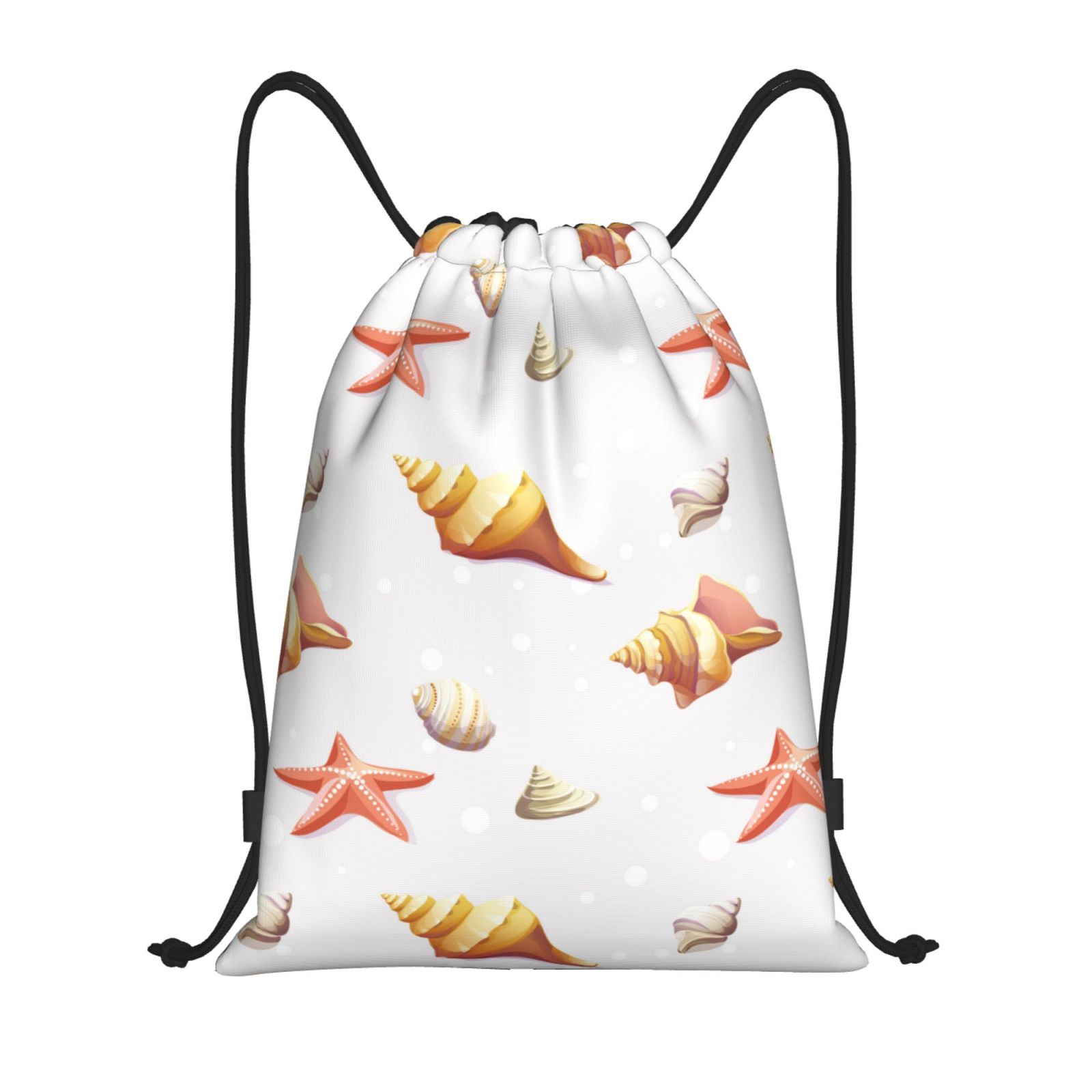 Drawstring Backpack - Conch Shells Print No.902 Cheer Gym Bag for Women ...