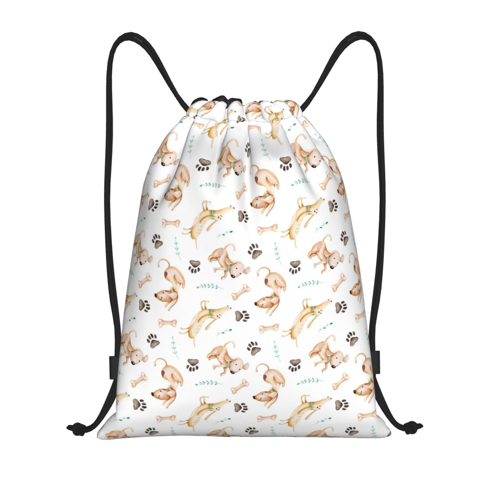 Drawstring Backpack, Cute Dachshund Dog Puppy Light Waterproof Sports ...