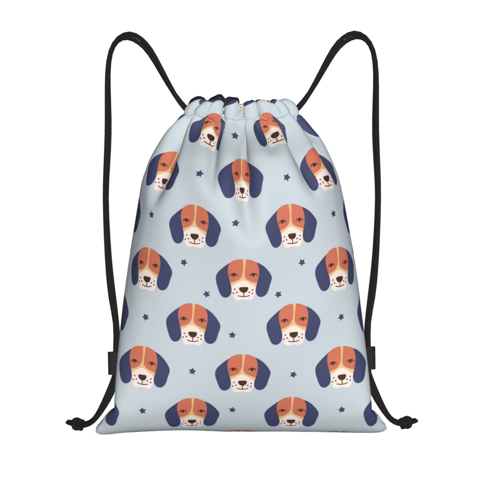 Drawstring Backpack, Cute Dog Puppy star Light Waterproof Sports Gym ...