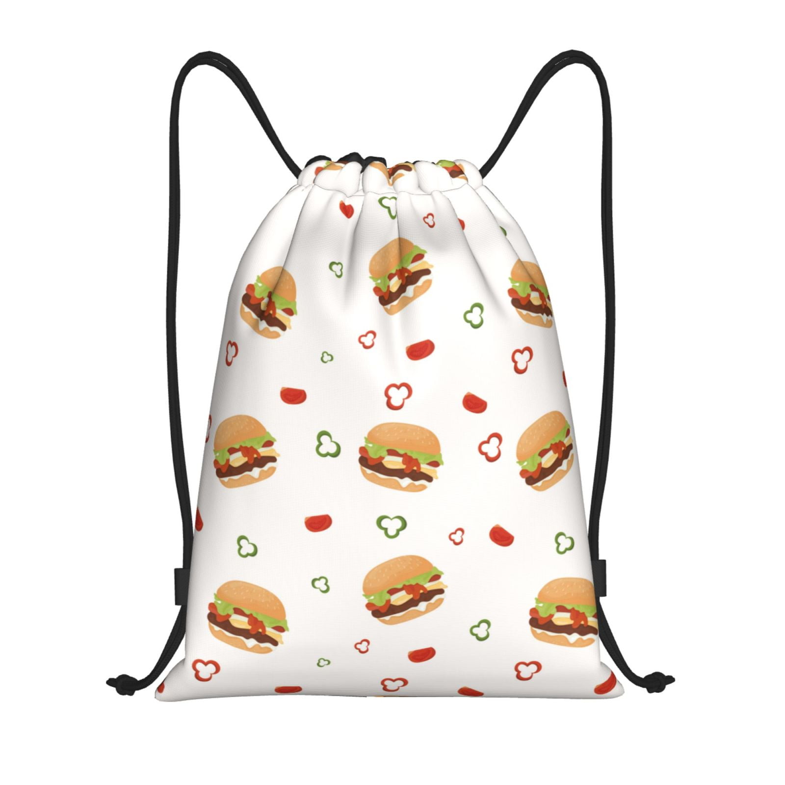 Drawstring Backpack Cute Food Tomato Chili Sports Gym Bag for Men Women ...