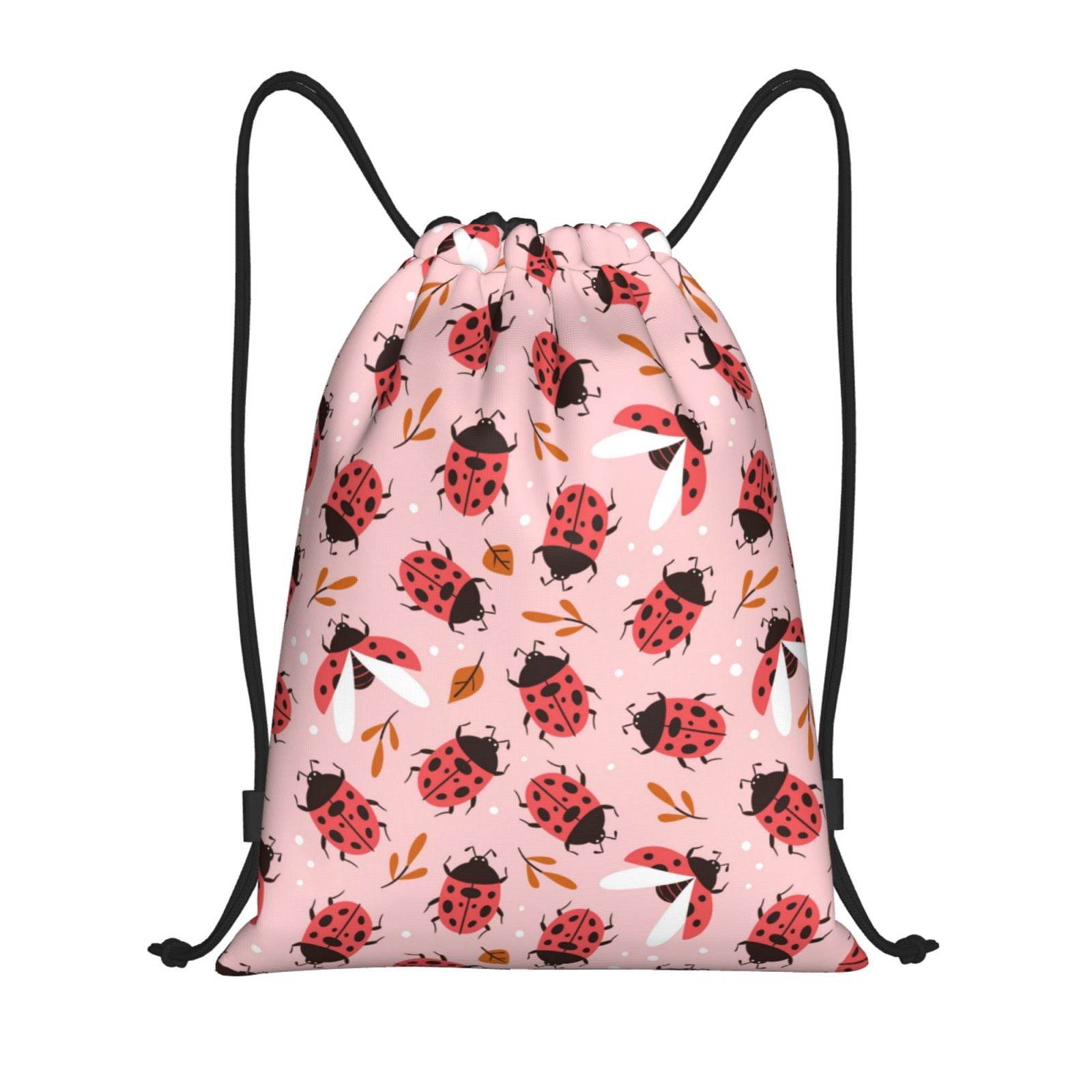 Drawstring Backpack - Cute Ladybugs 1 Splash Proof Small Drawstring Gym ...
