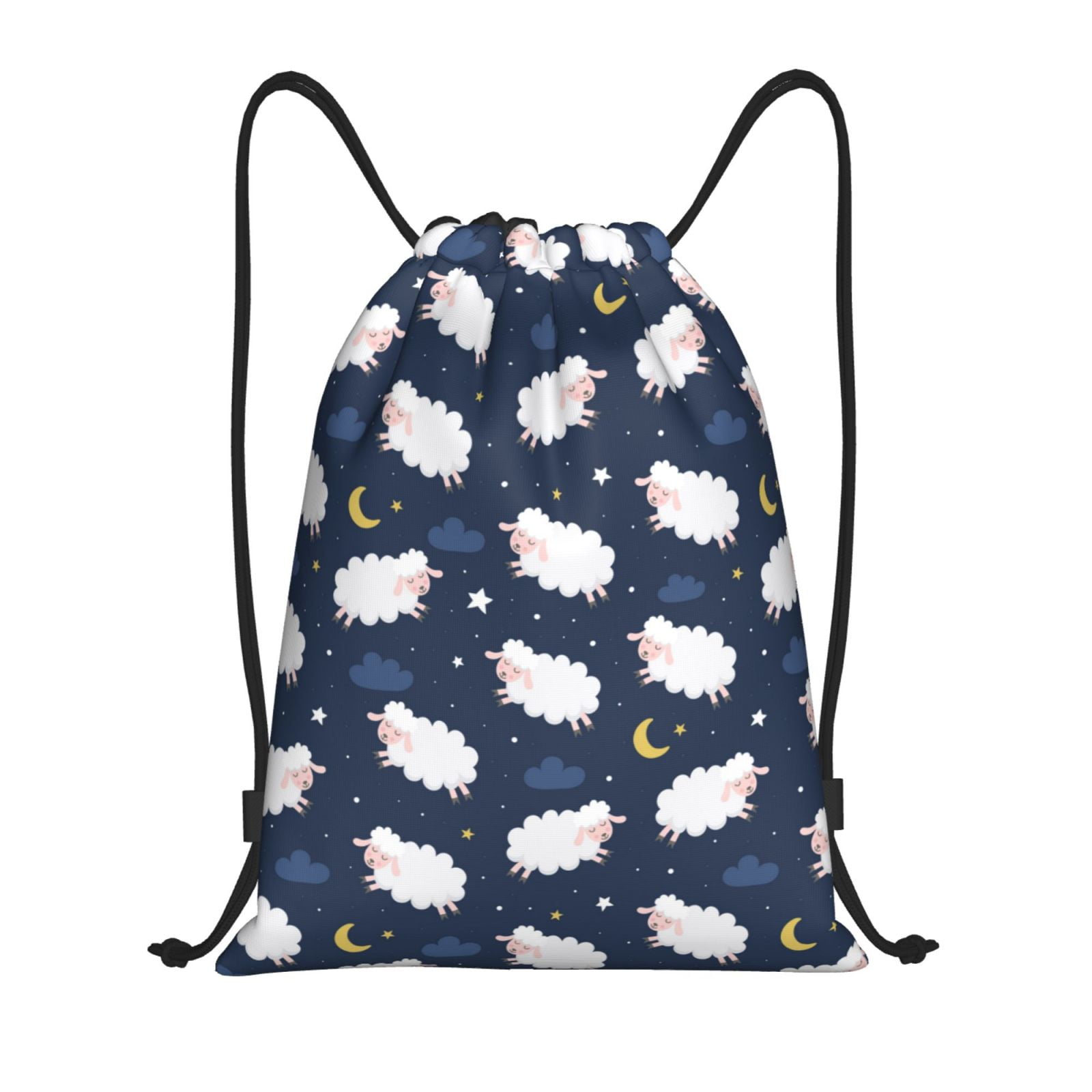 Drawstring Backpack Cute Sheep 1 Sports Gym Bag for Men Women ...