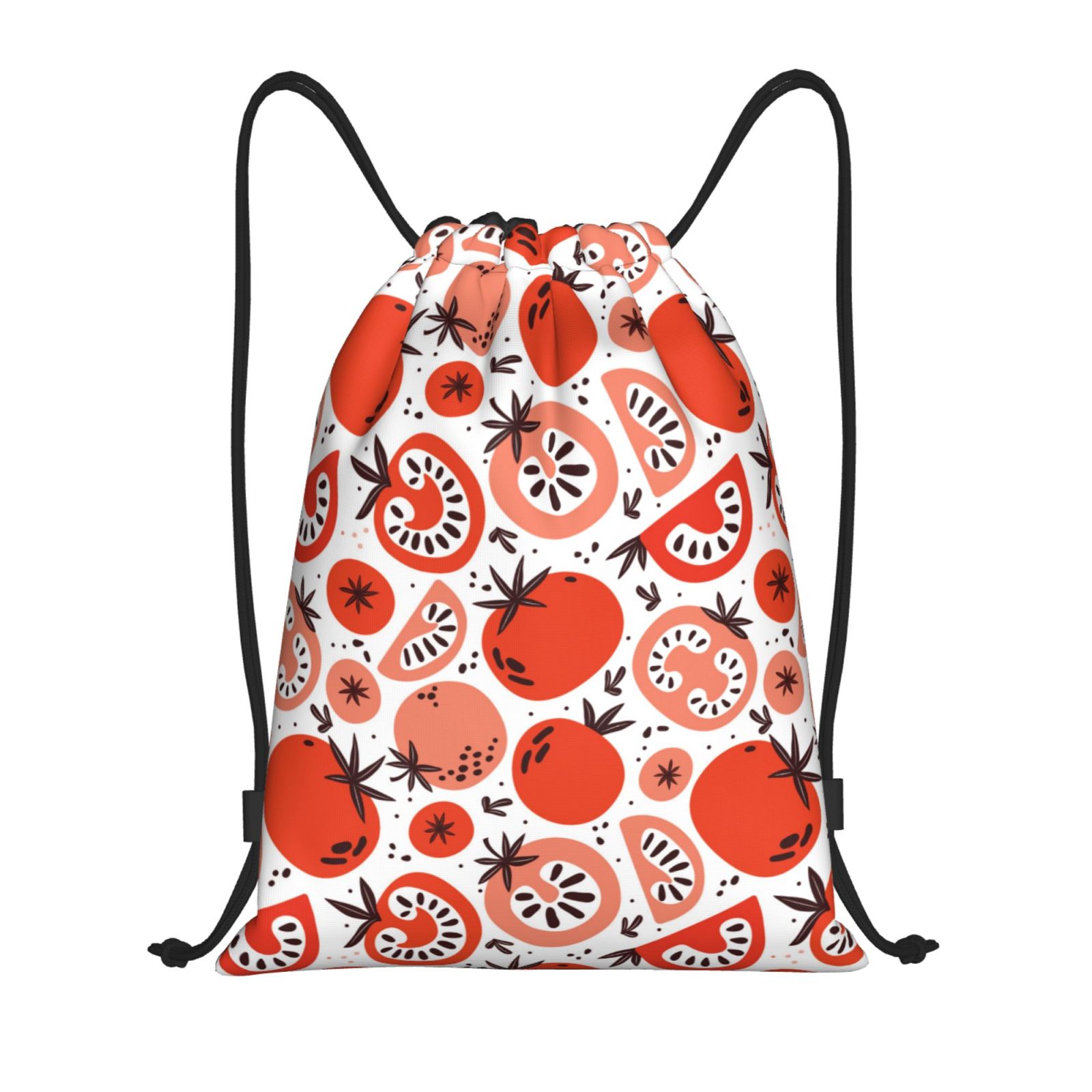 Drawstring Backpack - Cute Tomato Interesting Cheer Gym Bag for Women ...