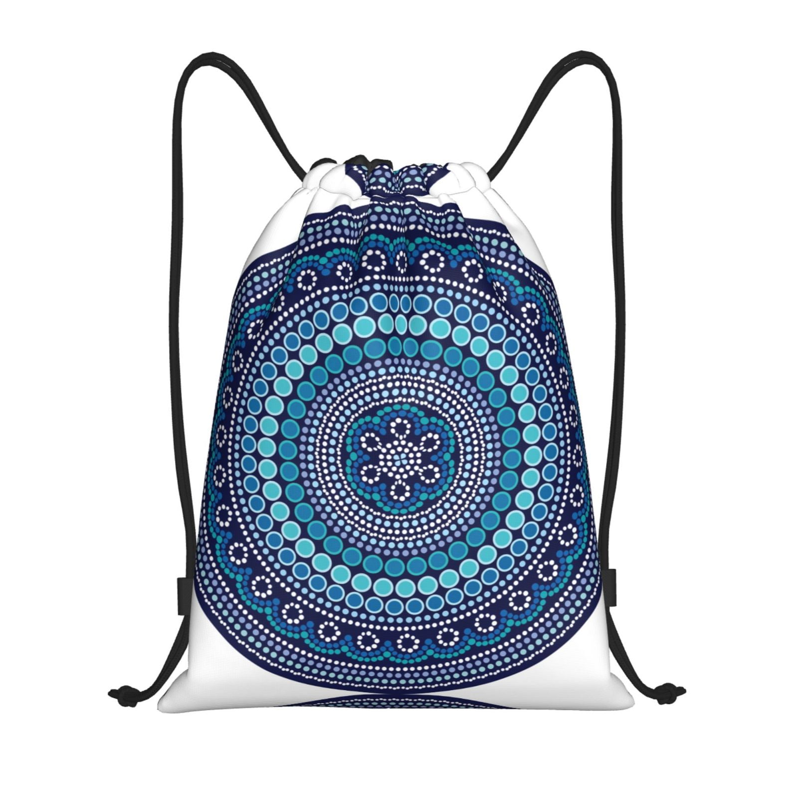 Drawstring Backpack Dot Painting Sports Gym Bag for Men Women ...