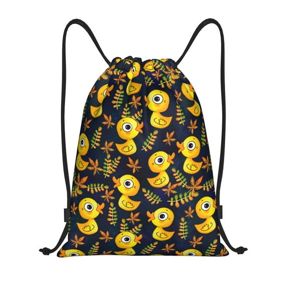 Drawstring Backpack, Ducks Light Waterproof Sports Gym Bag Draw String ...