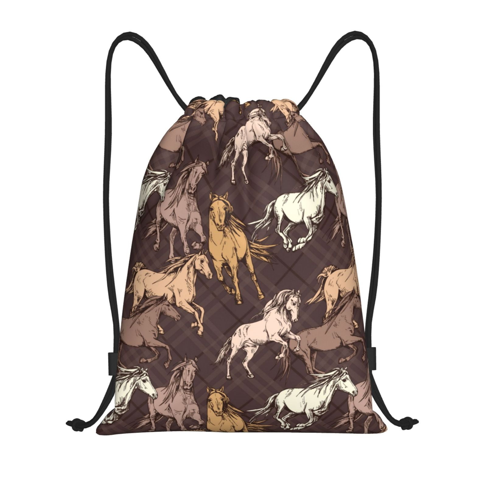 Drawstring Backpack Extreme Sketch Cool Horse_D Sports Gym Bag for Men ...