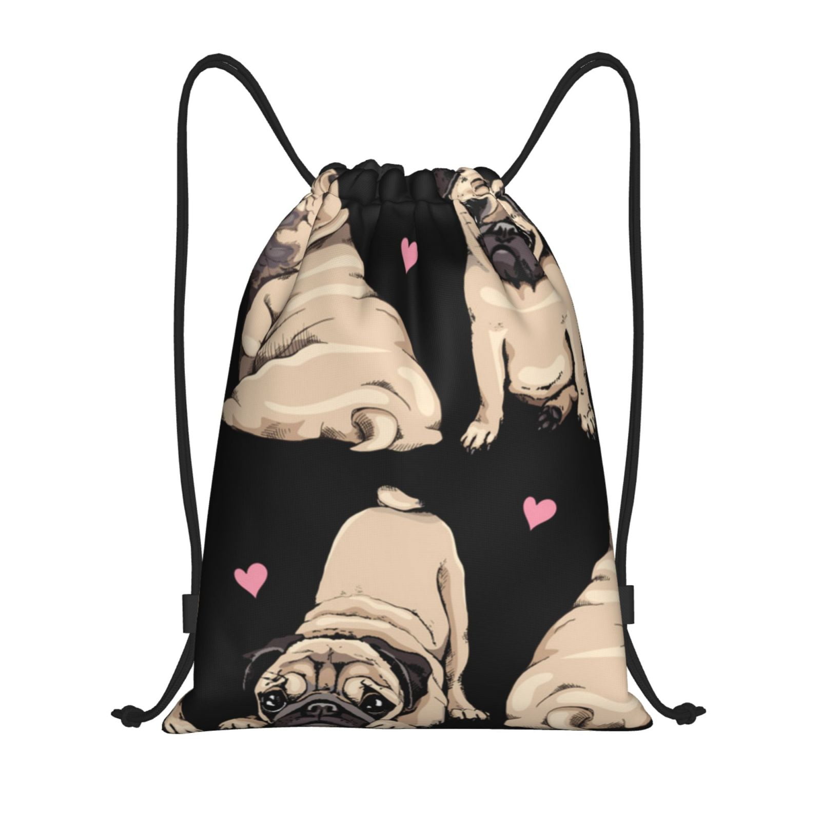 Drawstring Backpack, French Bulldog A Light Waterproof Sports Gym Bag ...