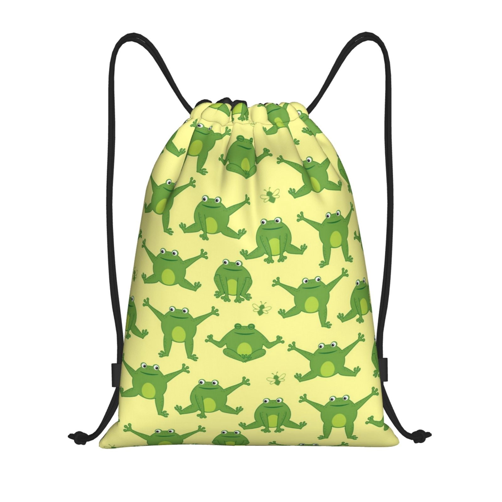 Drawstring Backpack, Funny Frogs Light Waterproof Sports Gym Bag Draw ...