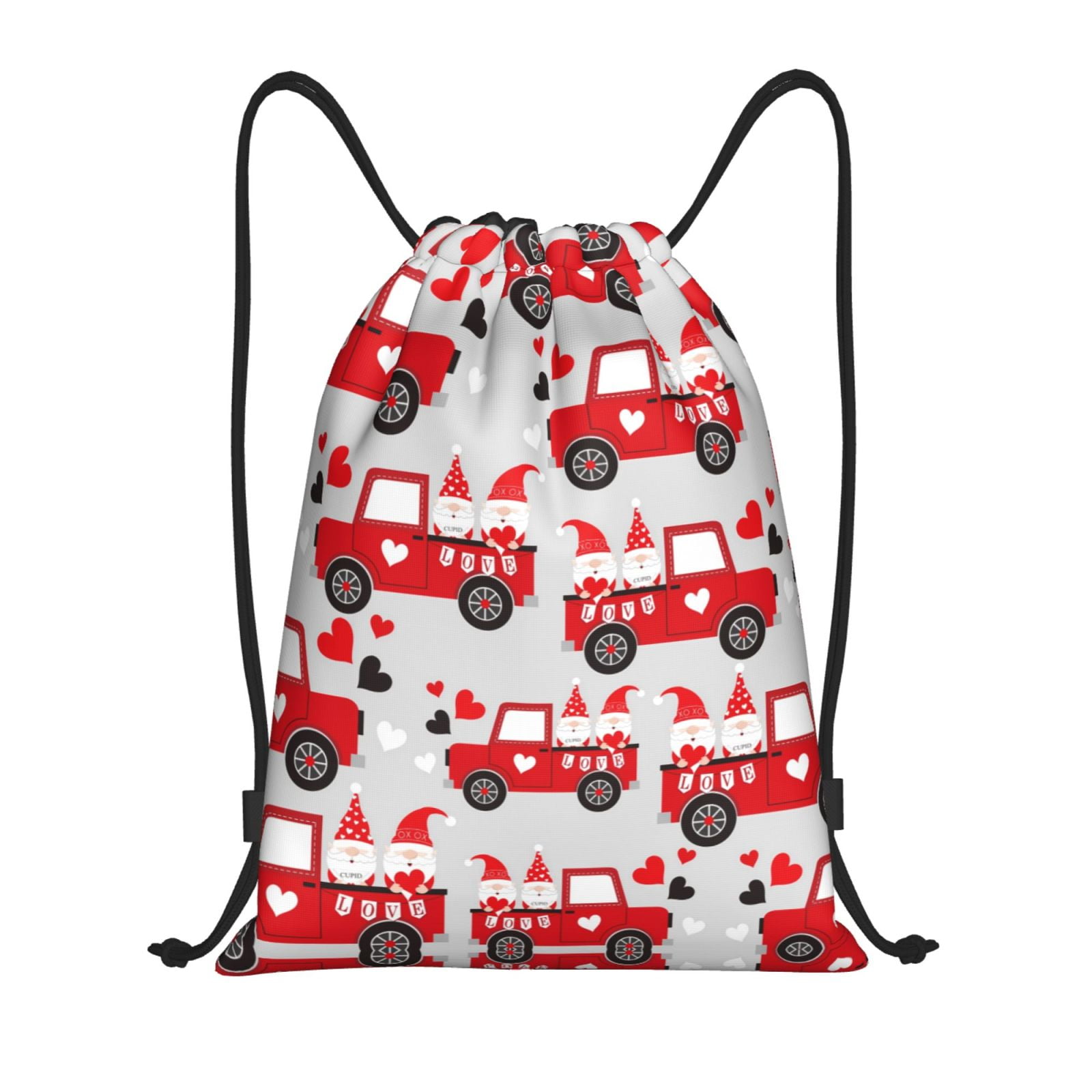 Drawstring Backpack, Gnomes On The Car Light Waterproof Sports Gym Bag ...