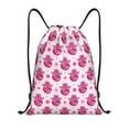 Drawstring Backpack - Groovy Pink Disco Balls Cheer Gym Bag for Women ...