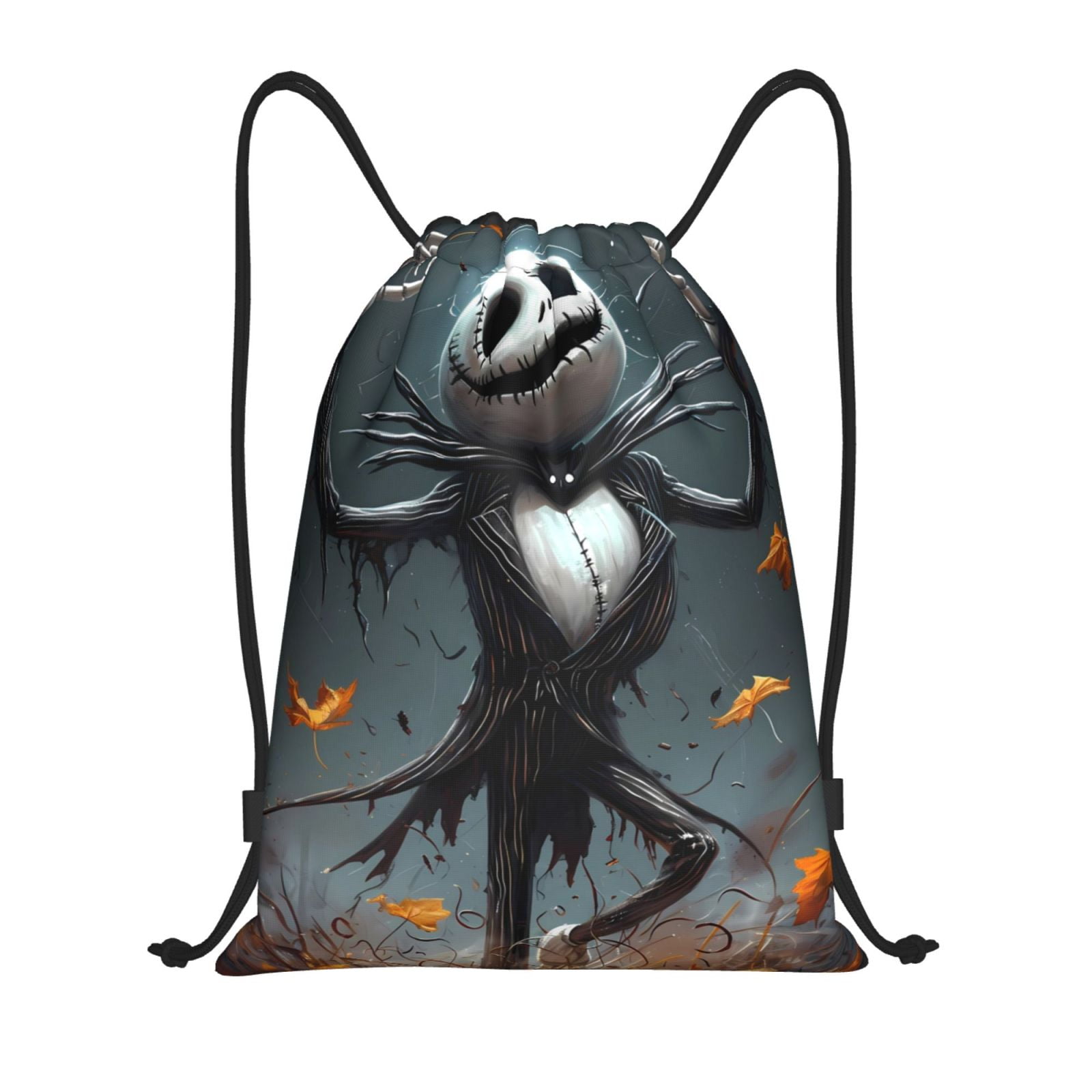Drawstring Backpack, Halloween Dancing Skeleton Man Light Waterproof ...