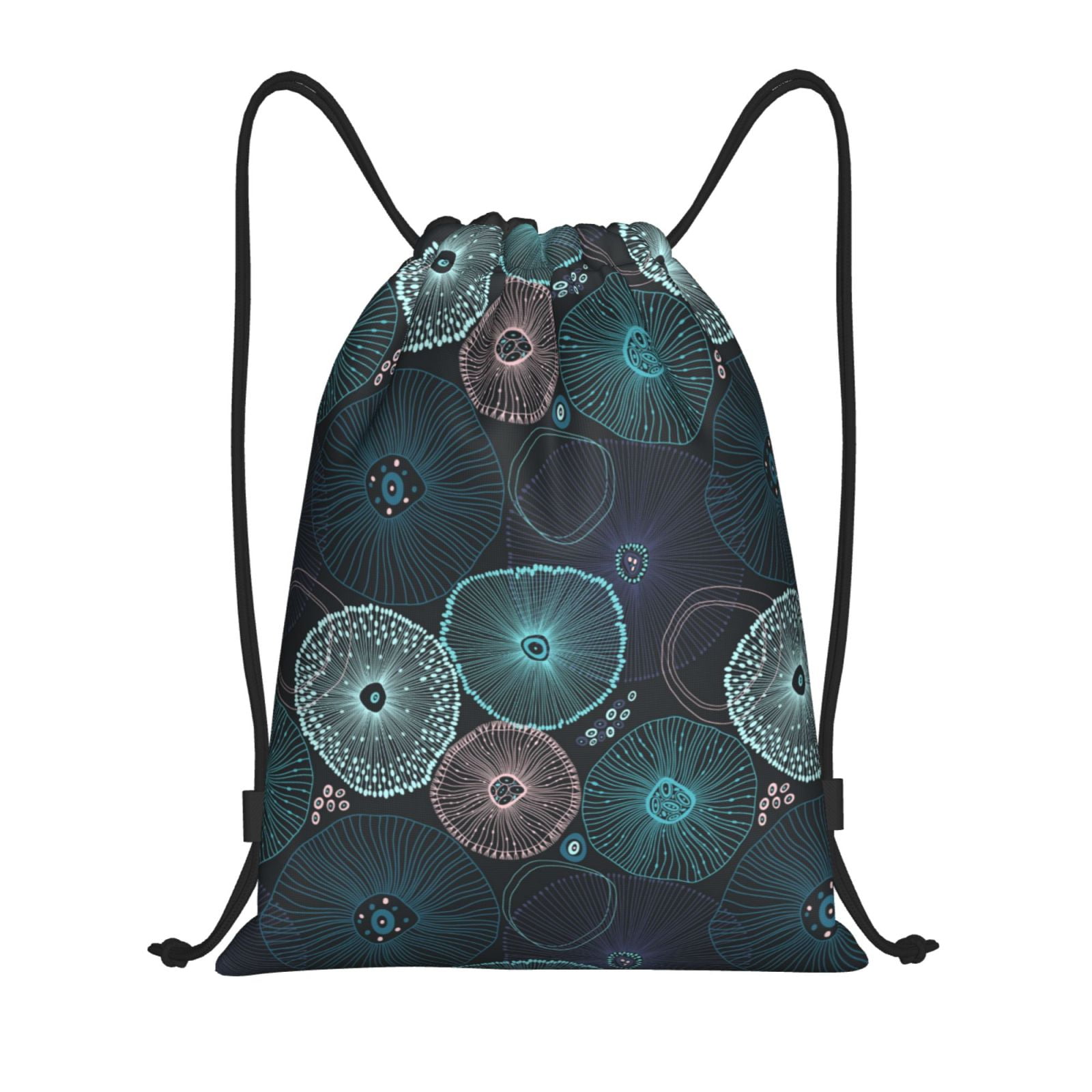 Drawstring Backpack - Jellyfish Pattern No.9028 Splash Proof Small ...