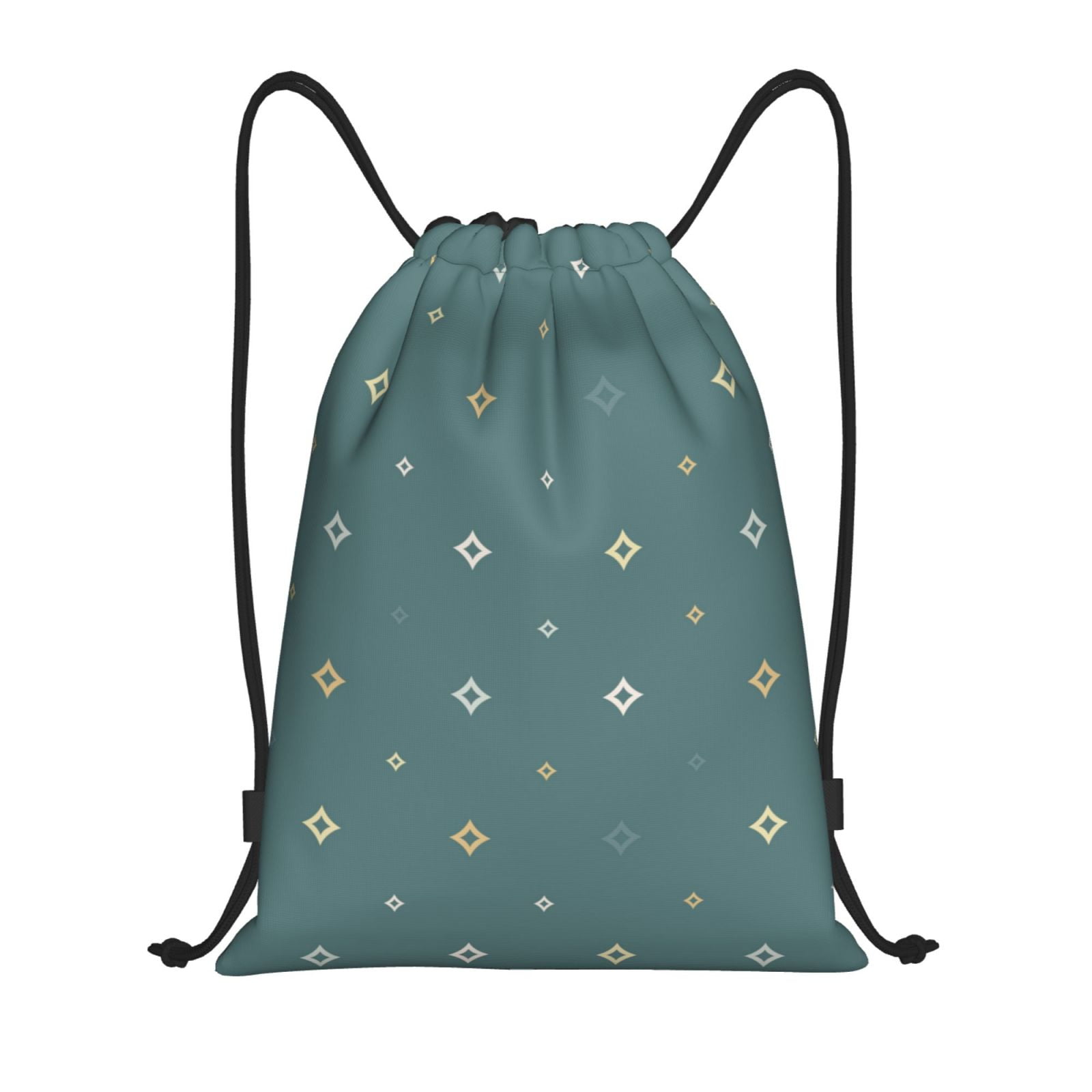 Drawstring Backpack - Lattice Pattern No.909 Gym Bag for Women Men ...