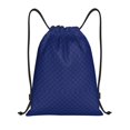 Drawstring Backpack, Navy Blue Light Waterproof Sports Gym Bag Draw ...
