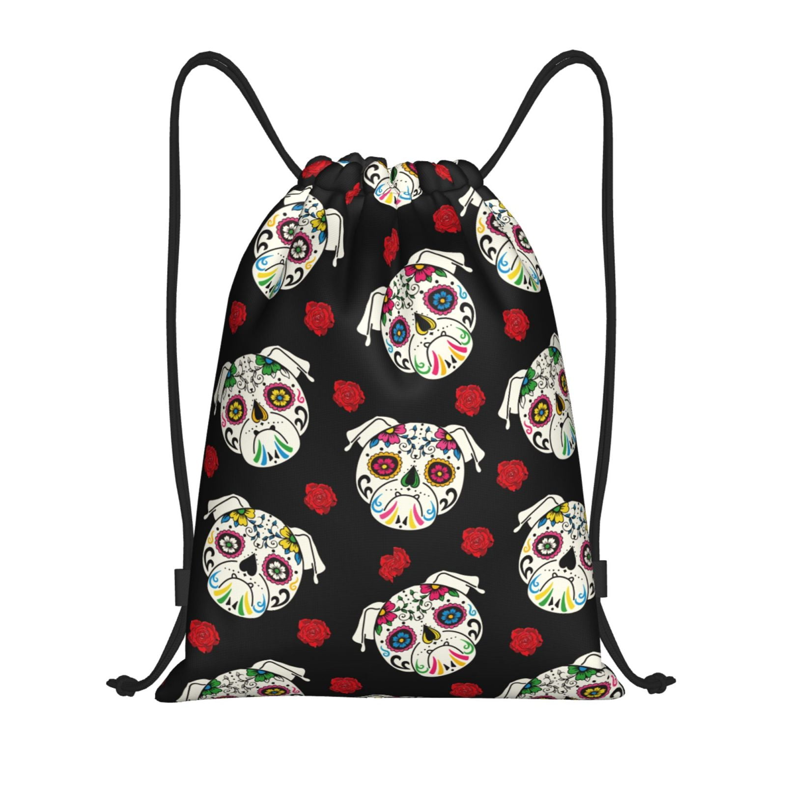 Drawstring Backpack - PUG Splash Proof Small Drawstring Gym Bag for ...