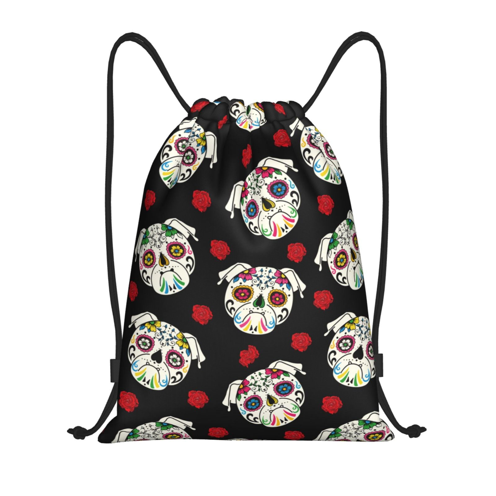 Drawstring Backpack - PUG Splash Proof Small Drawstring Gym Bag for ...