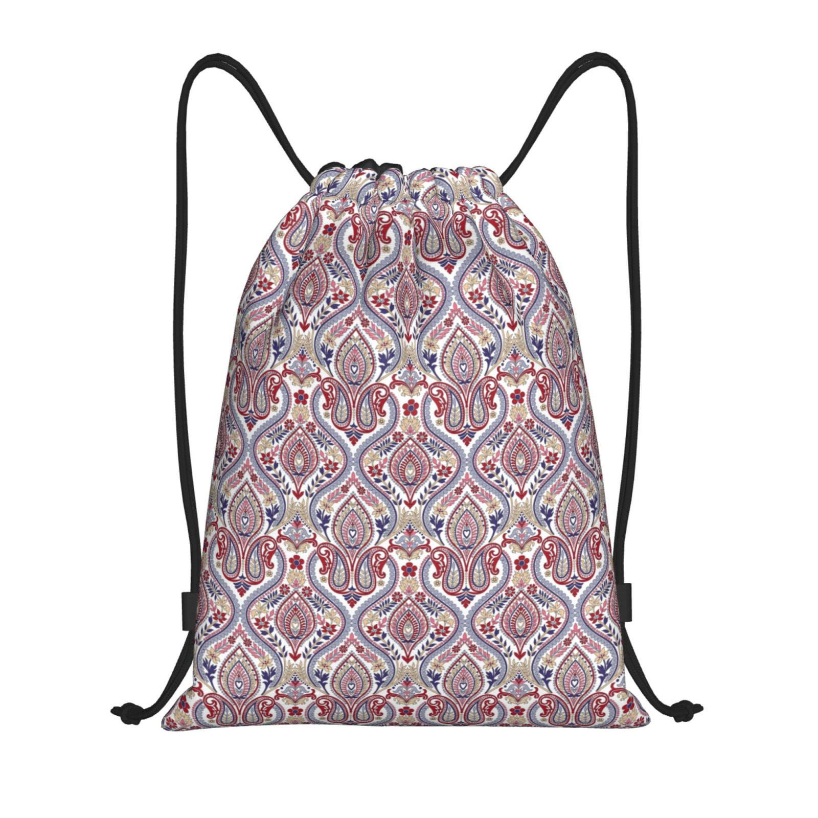 Drawstring Backpack - Paisley Pattern No.90112 Gym Bag for Women Men ...
