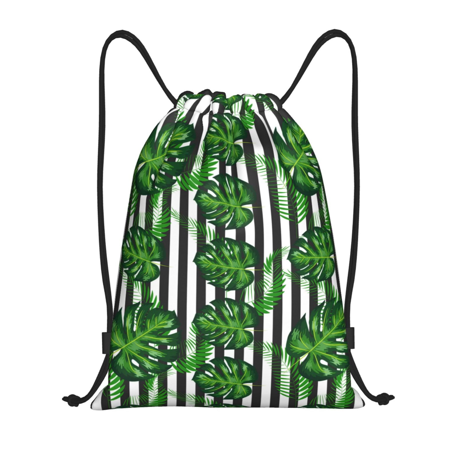 Drawstring Backpack - Palm Greenery Cheer Gym Bag for Women Men ...