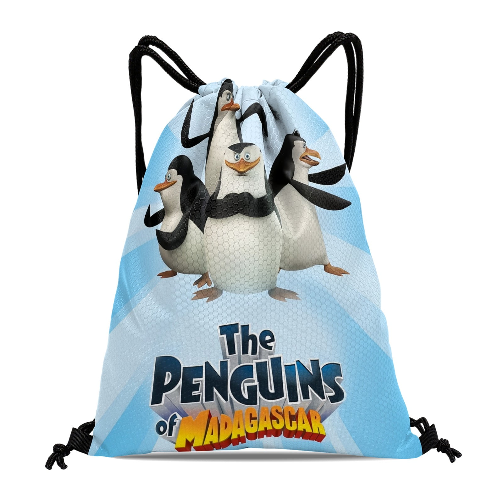 Drawstring Backpack for The Penguins of Madagascar Drawstring Pocket ...