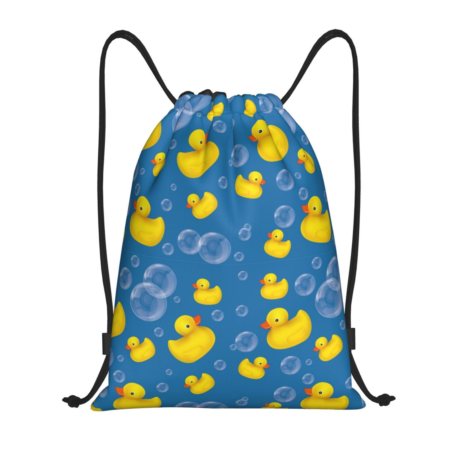 Drawstring Backpack, Rubber Duck Light Waterproof Sports Gym Bag Draw ...