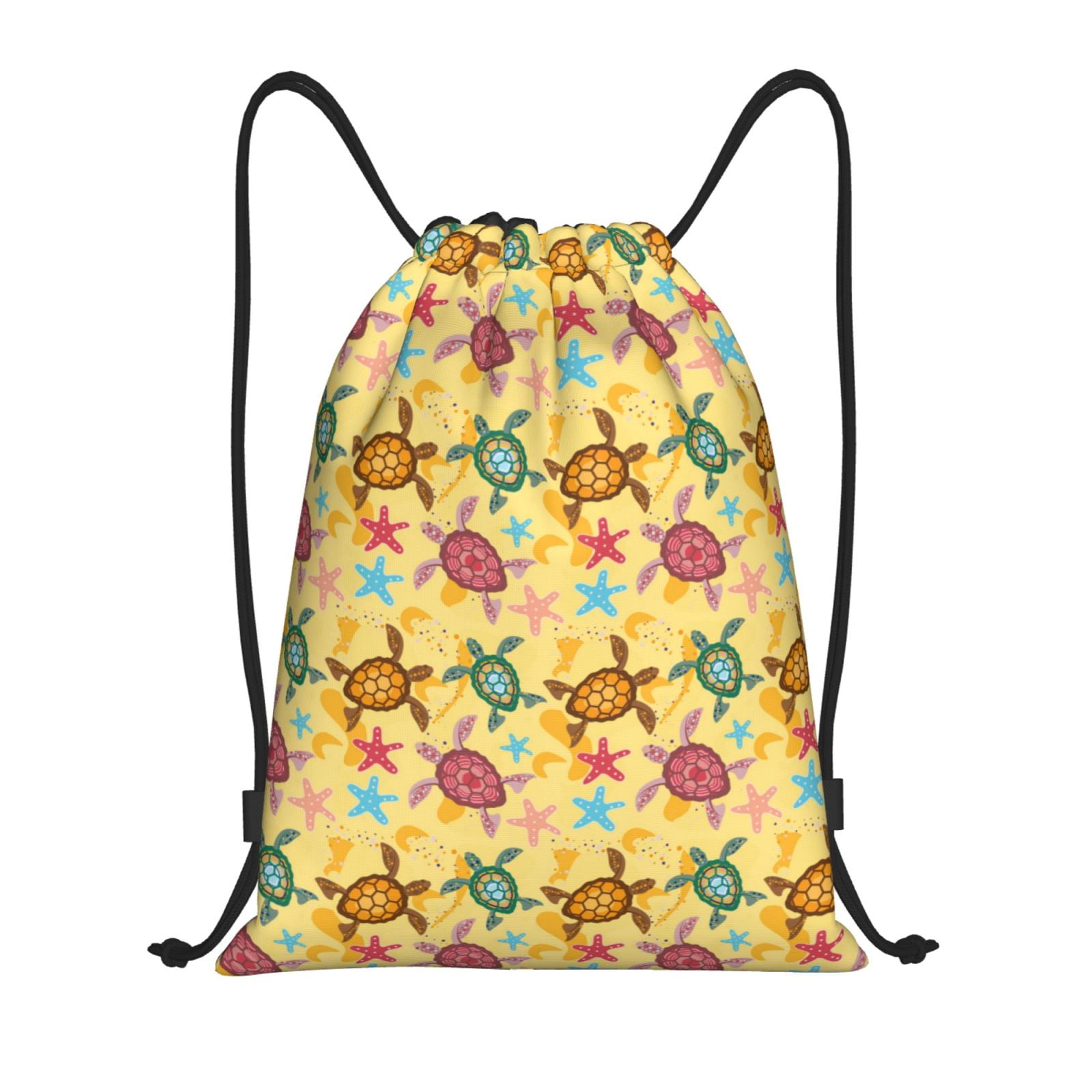 Drawstring Backpack Sea and Sand Sports Gym Bag for Men Women ...