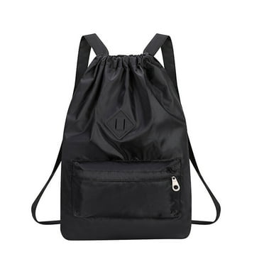 WANDF Drawstring Backpack Sports Gym Bag with Shoes Compartment, Water ...
