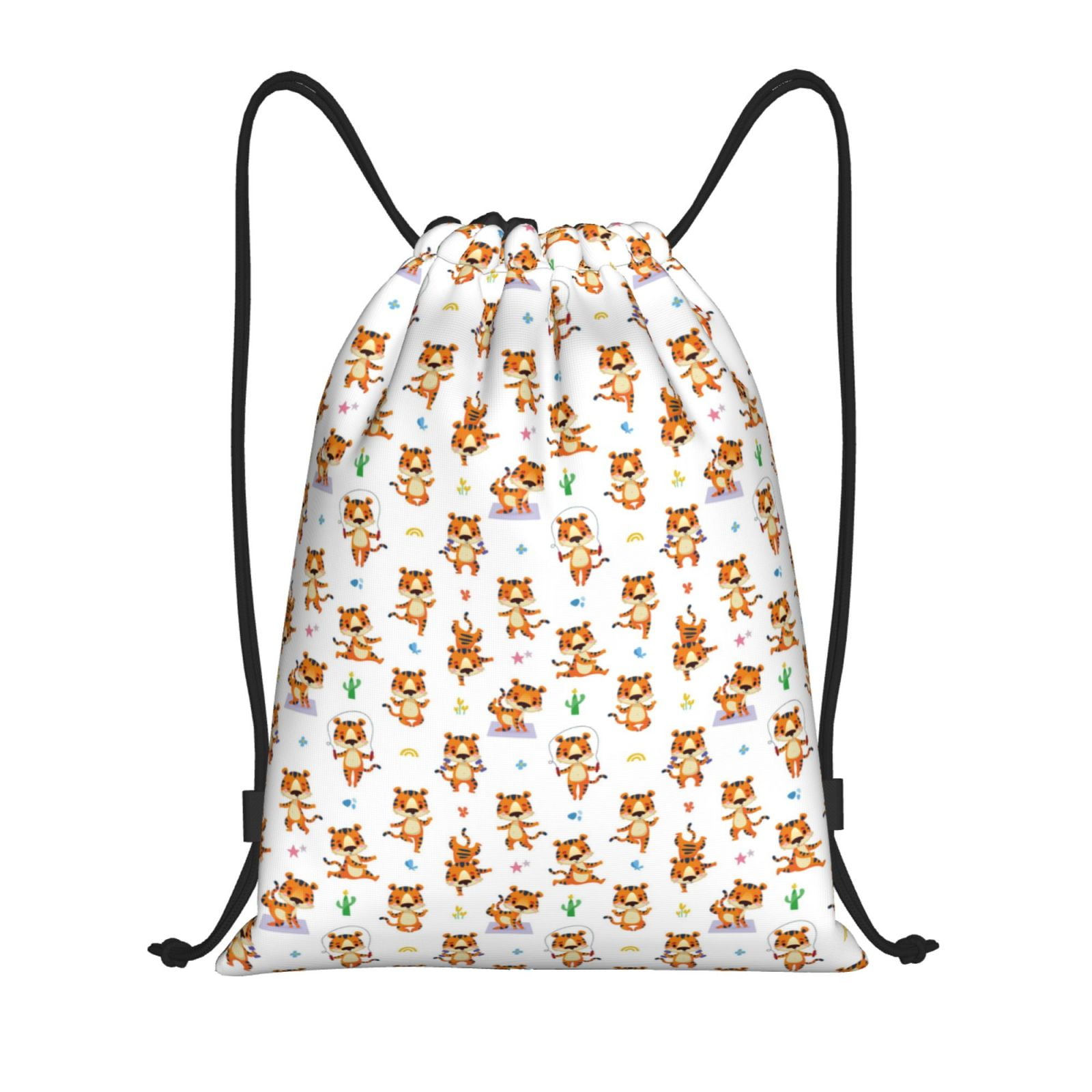Drawstring Backpack - Tigers go in for Sports Splash Proof Small ...
