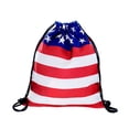 Drawstring Backpack - USA Flag Print star Splash Proof Small Drawstring ...