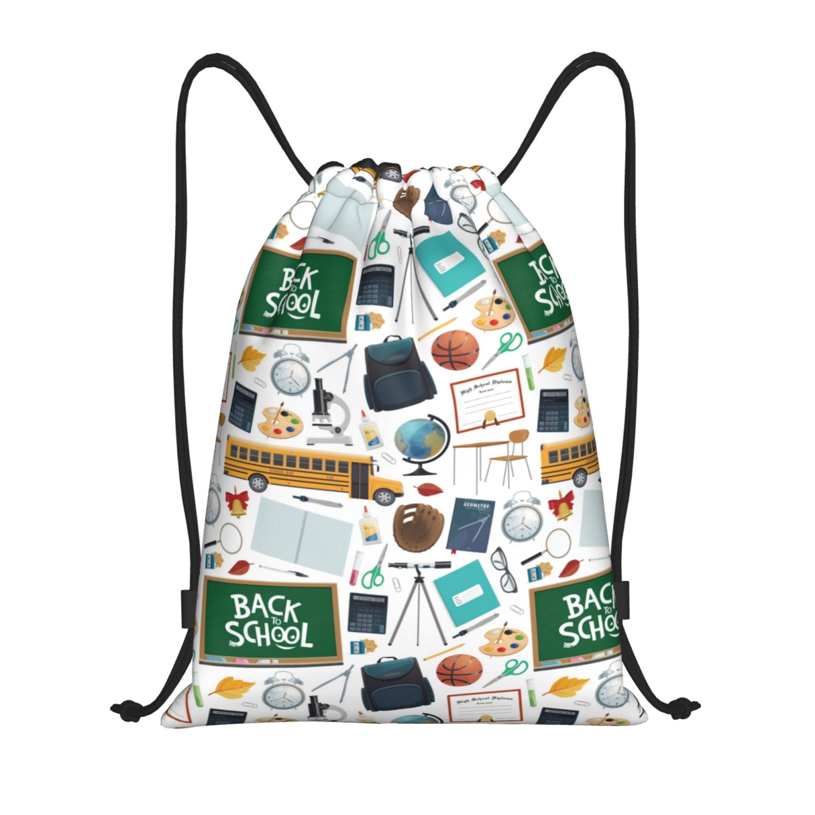 Drawstring Backpack, back to school A Light Waterproof Sports Gym Bag ...