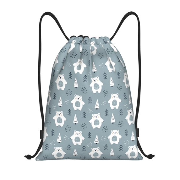 Drawstring Backpack - bead tree winter Splash Proof Small Drawstring ...