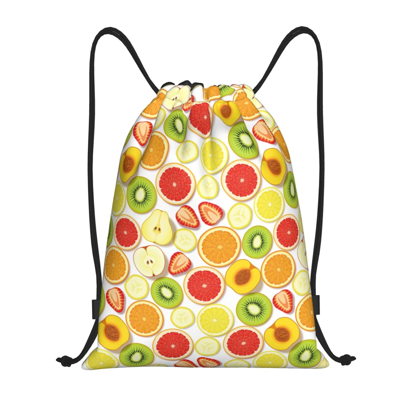 Drawstring Backpack - color fruit C Gym Bag for Women Men Water ...