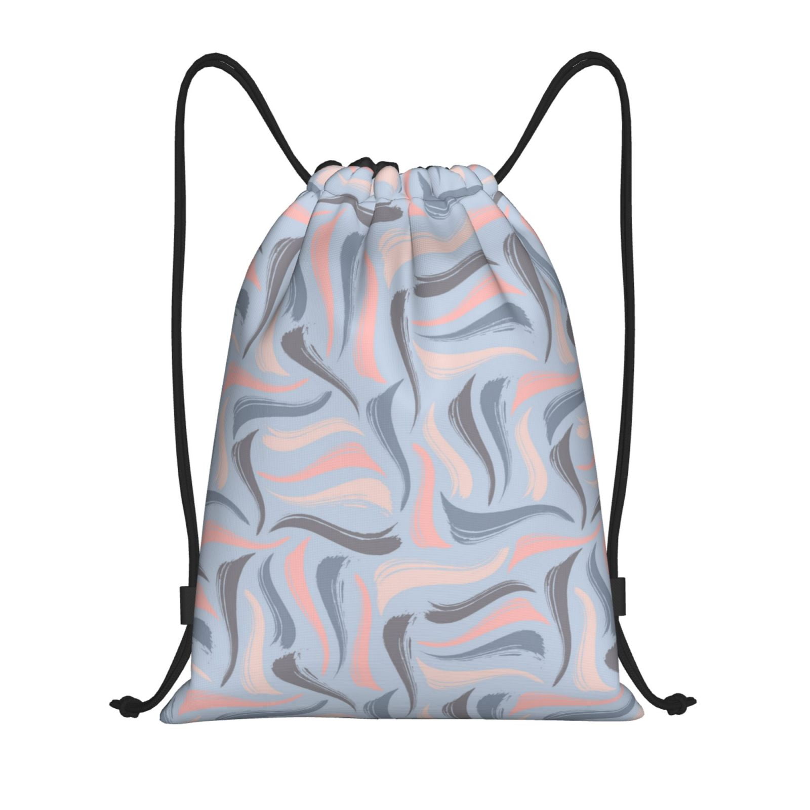 Drawstring Backpack - colorful abstractly striped Cheer Gym Bag for ...