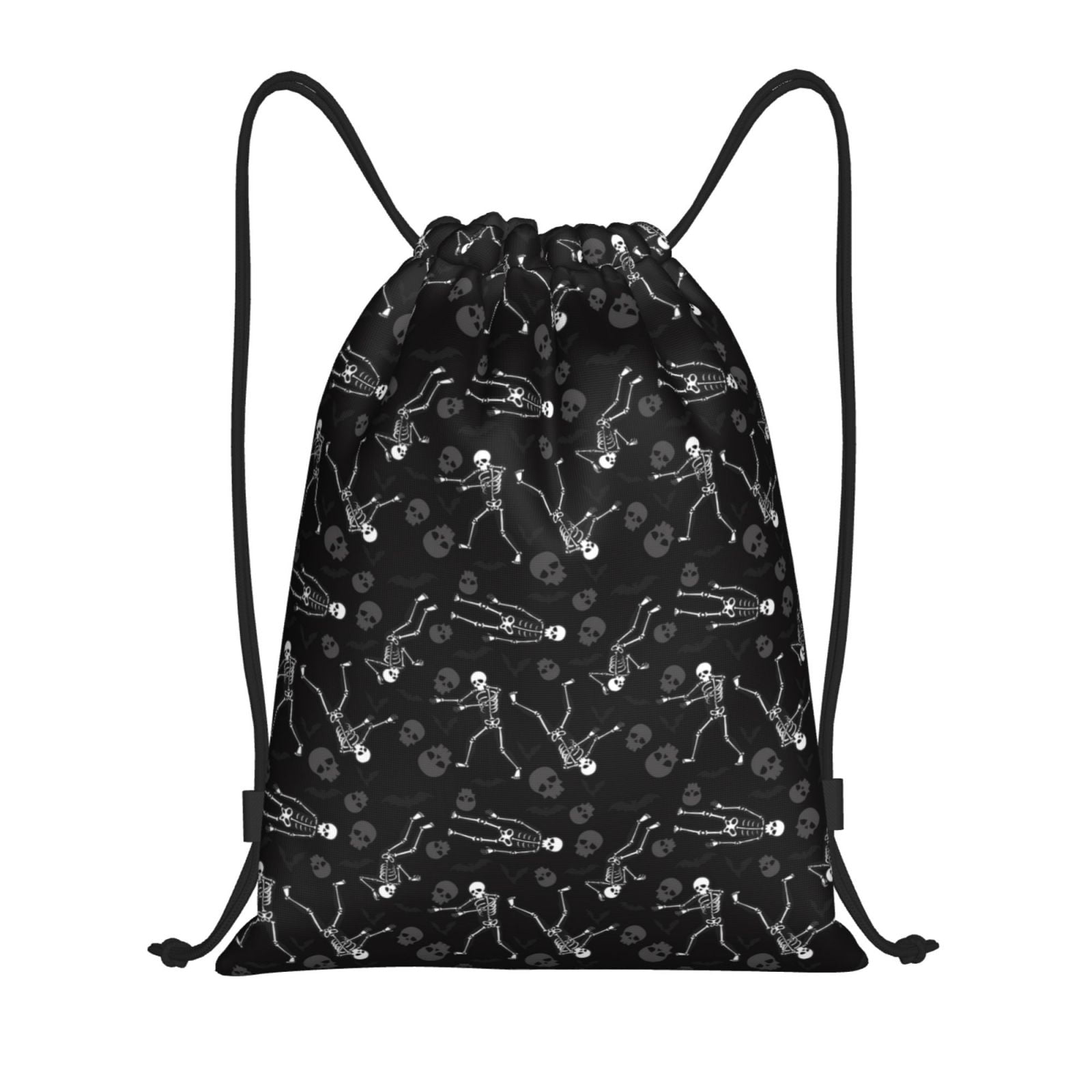 Drawstring Backpack - cute skull Gym Bag for Women Men Water Resistant ...