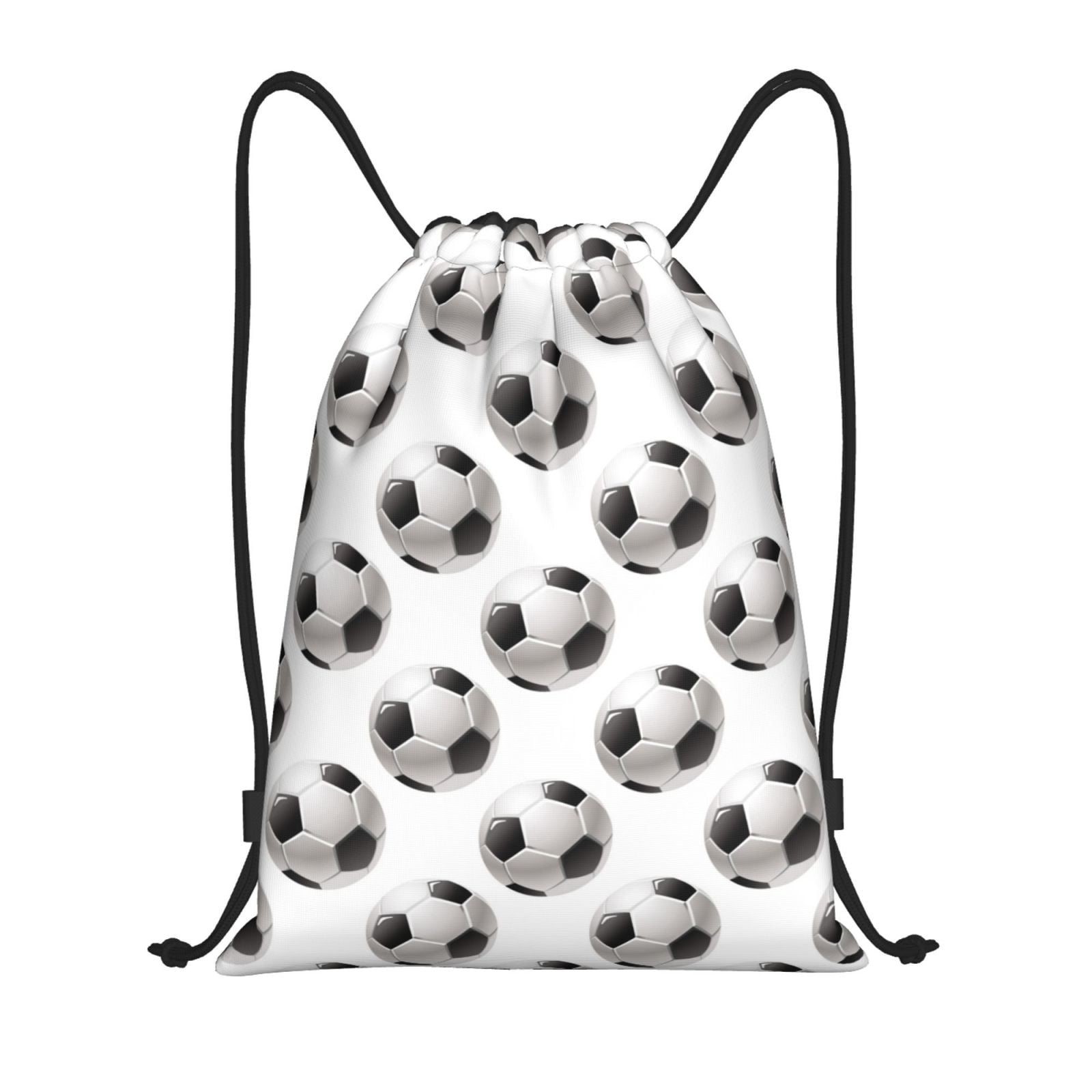 Drawstring Backpack - football soccer ball cute Cheer Gym Bag for Women ...