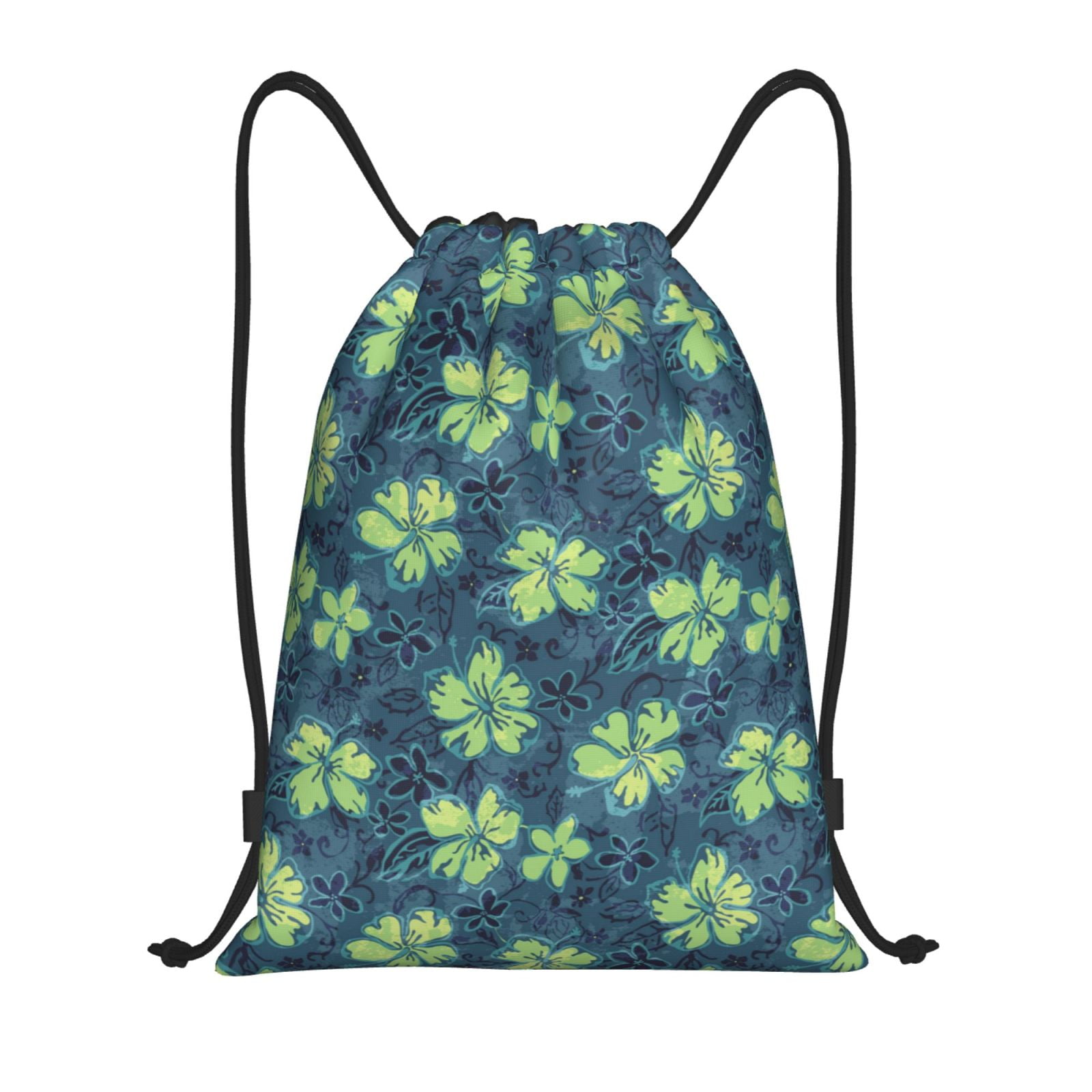 Drawstring Backpack - frangipani flowers Cheer Gym Bag for Women Men ...
