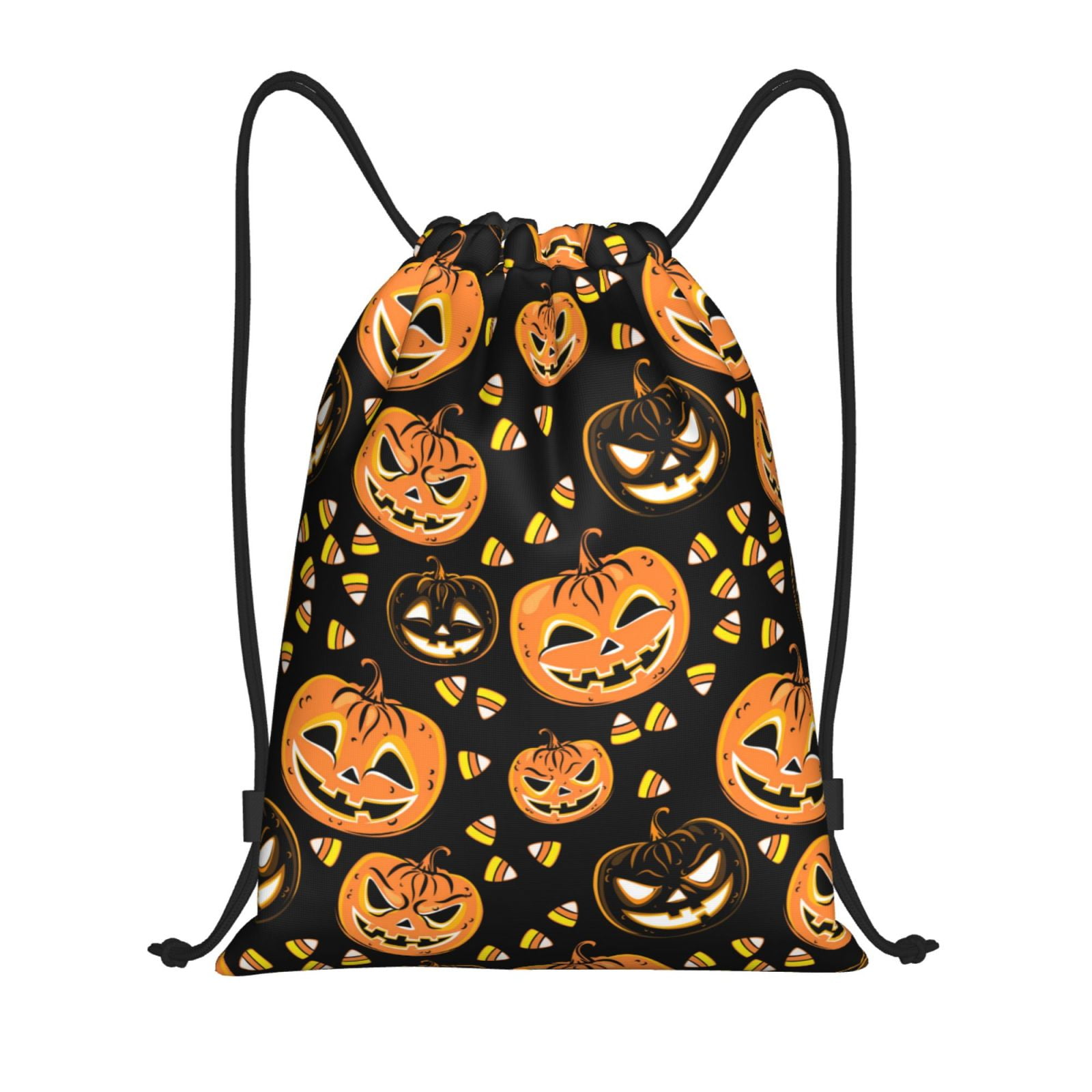 Drawstring Backpack, halloween pumpkins design Light Waterproof Sports ...