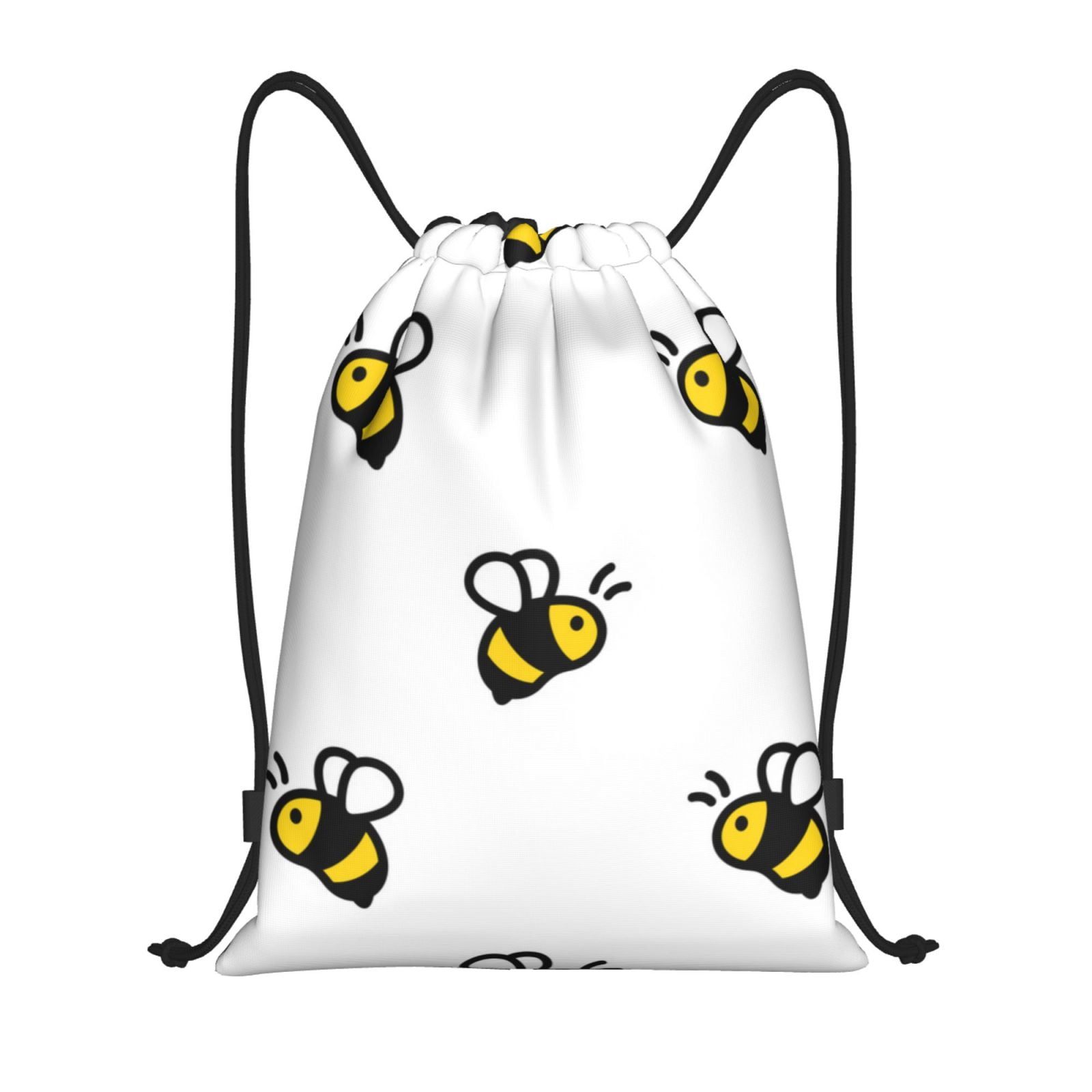 Drawstring Backpack, honey bee Light Waterproof Sports Gym Bag Draw ...